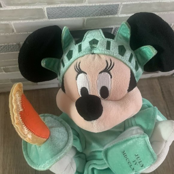 Disney | Toys | Minnie Mickey Mouse Statue Of Liberty Plush Toy Disney ...